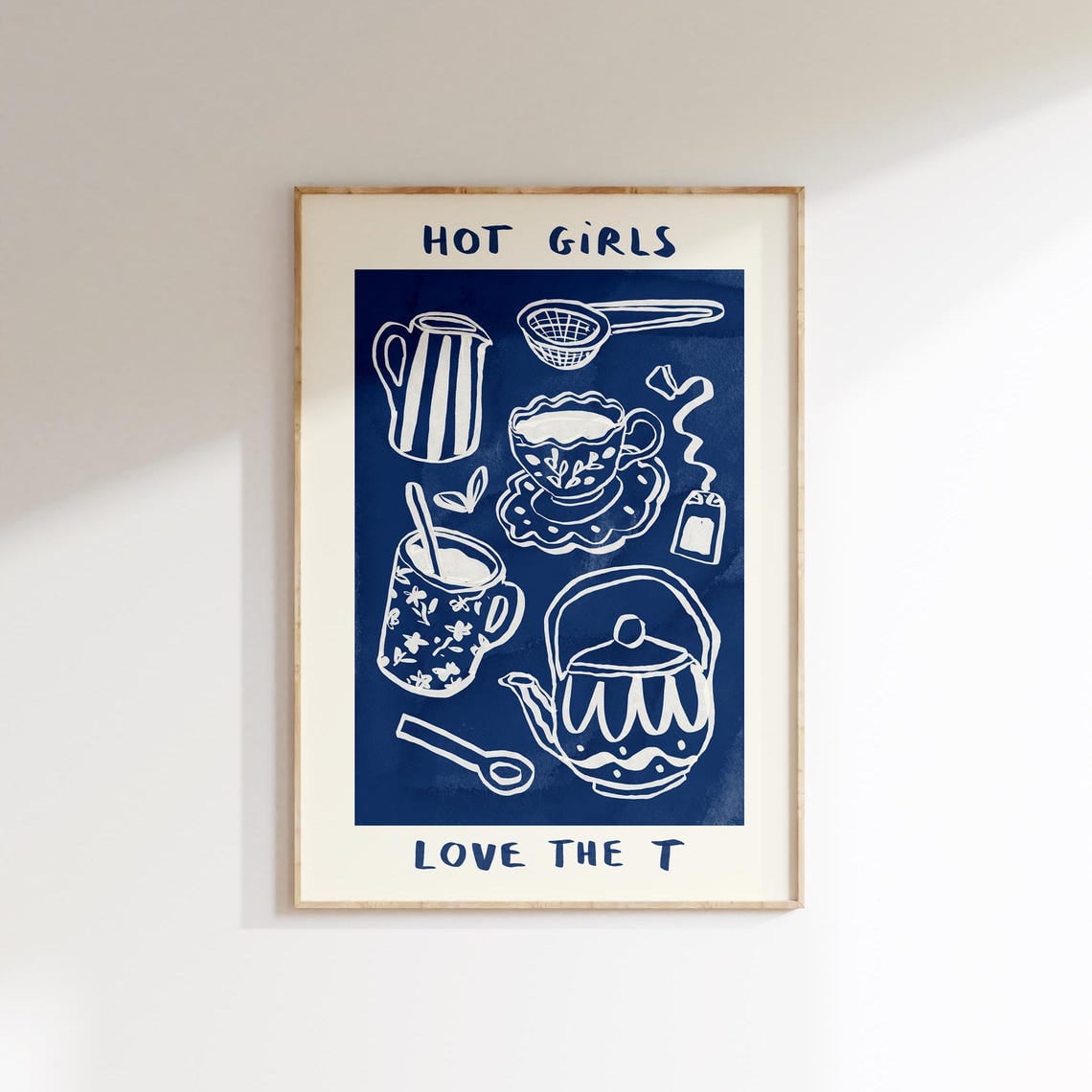 Kna Prints - Hot Girls Boys Love The T Wall Print Tea Drinks ...