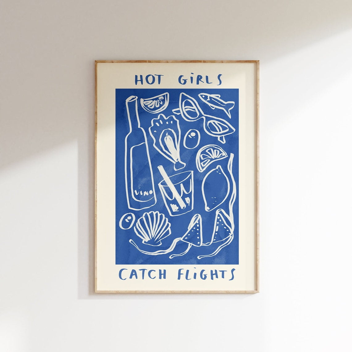 Kna Prints - Hot Girls Catch Flights Wall Print Euro Summer ...