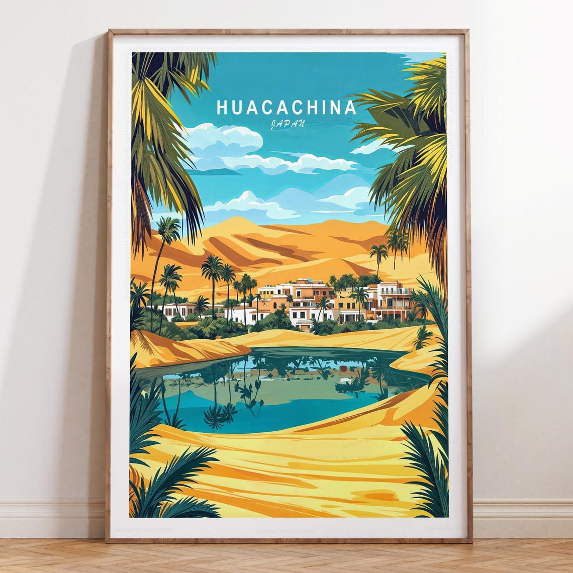 Kna Prints - Huacachina Wall Art Print, Peru Travel Print, Huacachina ...