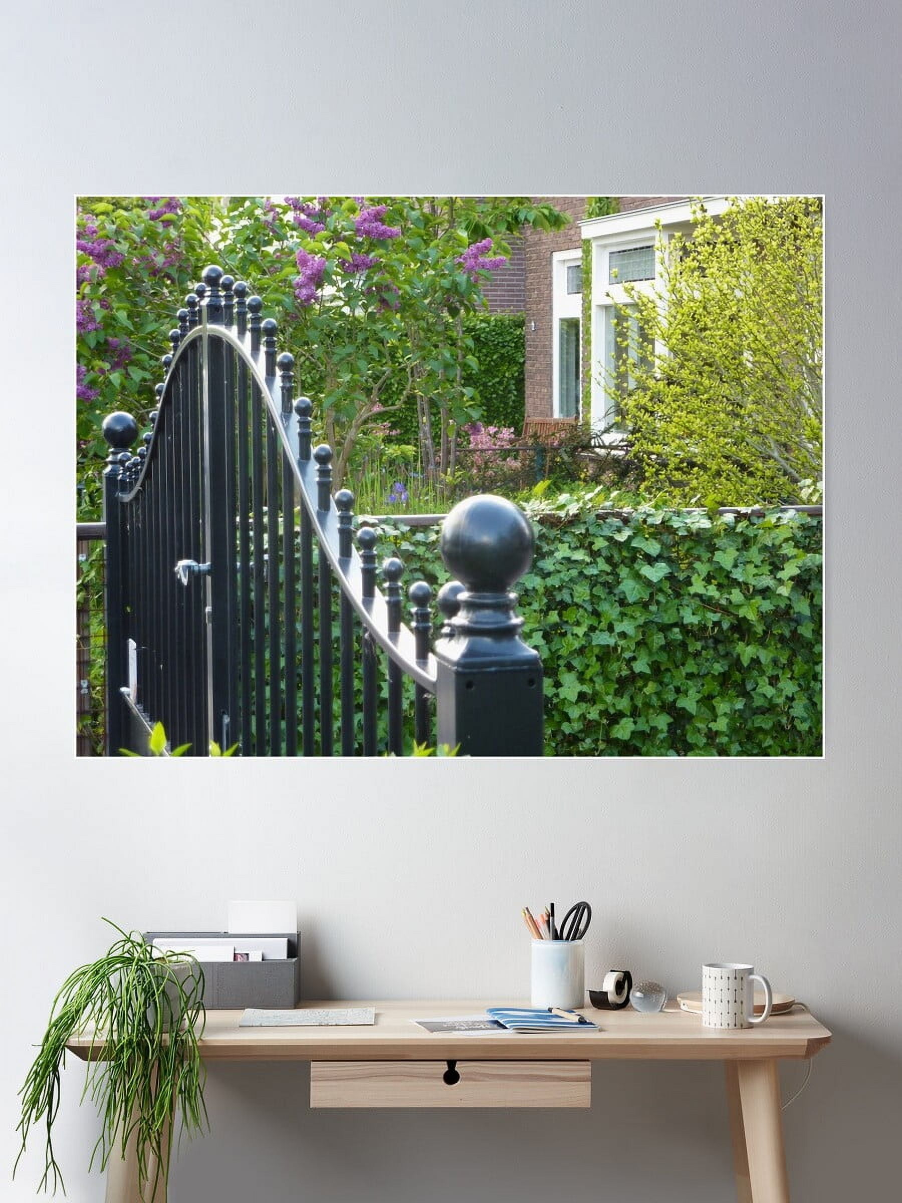 Kna Prints - Huge Gate, Small Garden Poster, UNFRAMED-24x36 - Walmart.com
