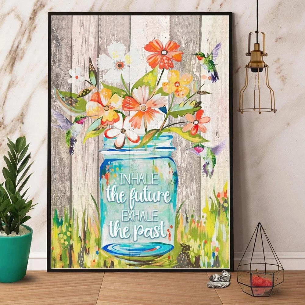 Kna Prints - Hummingbird Inhale The Future Exhale The Past Wall Art ...