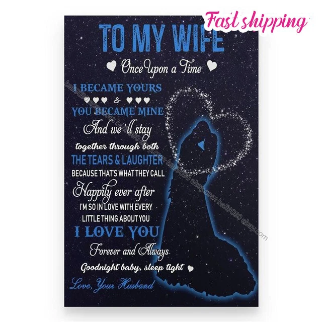 Kna Prints - Husband To Wife I Love You Forever And Always Poster Wall ...