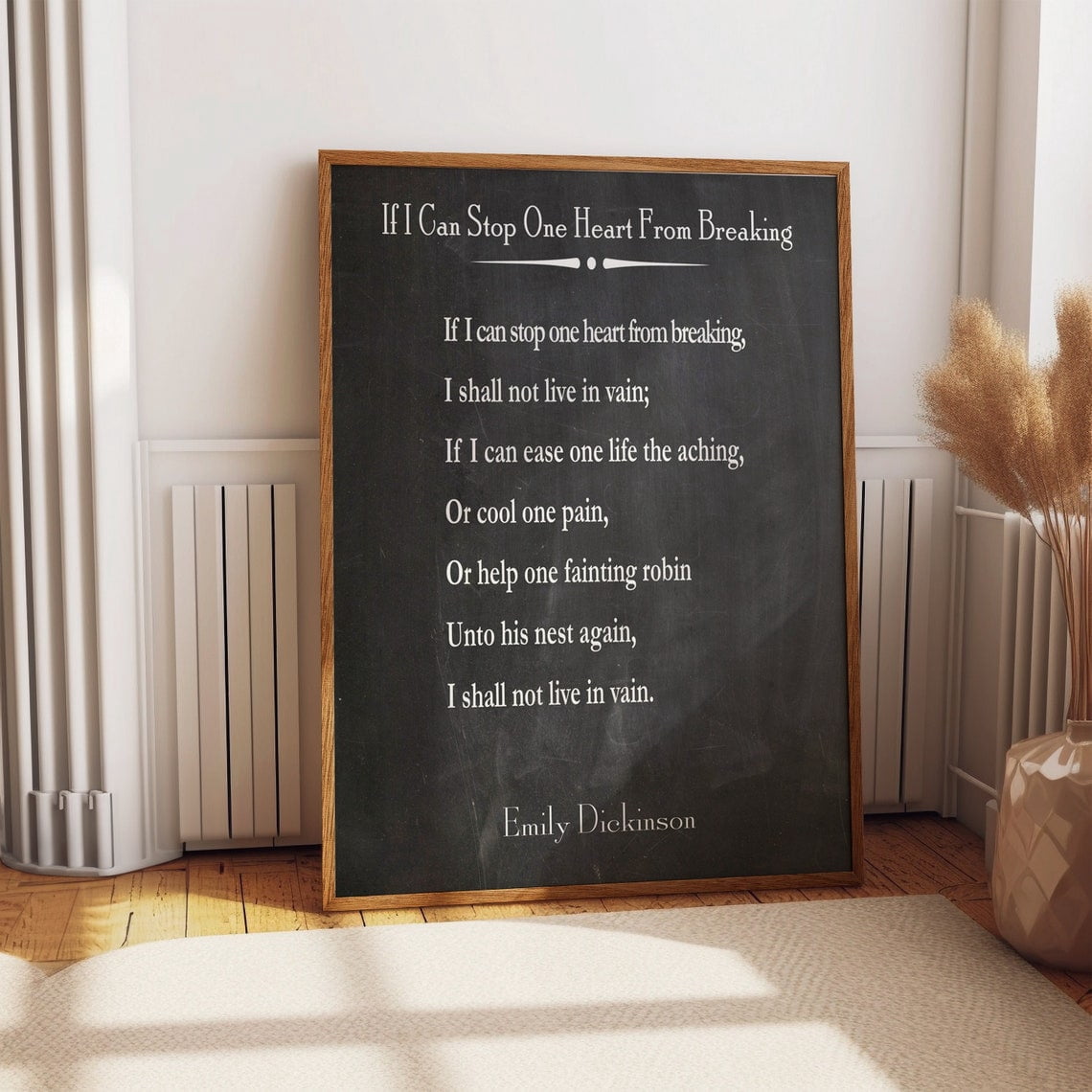 Kna Prints - If I Can Stop Poem By Emily Dickinson - Poster Print Or ...