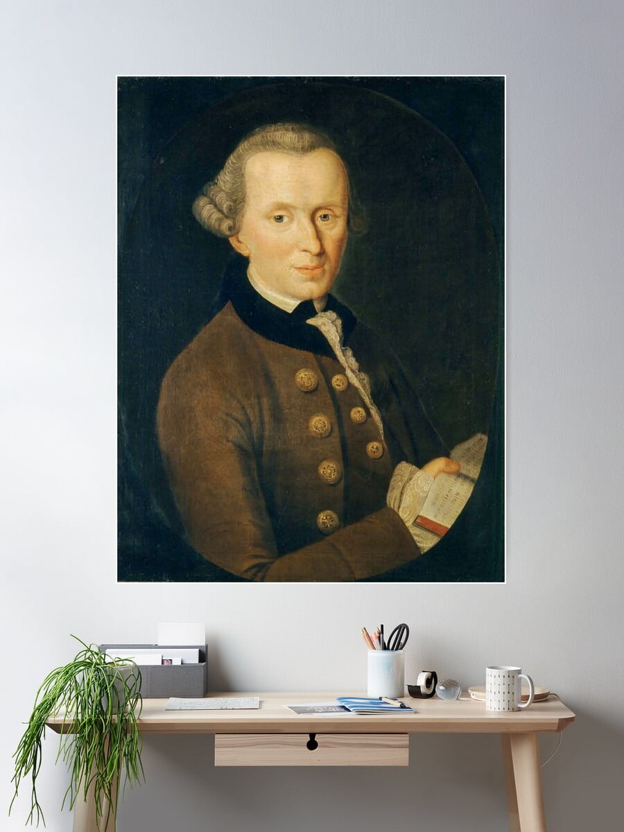 Kna Prints - Immanuel Kant Portrait Poster Wall Art, Modern Wall Decor ...