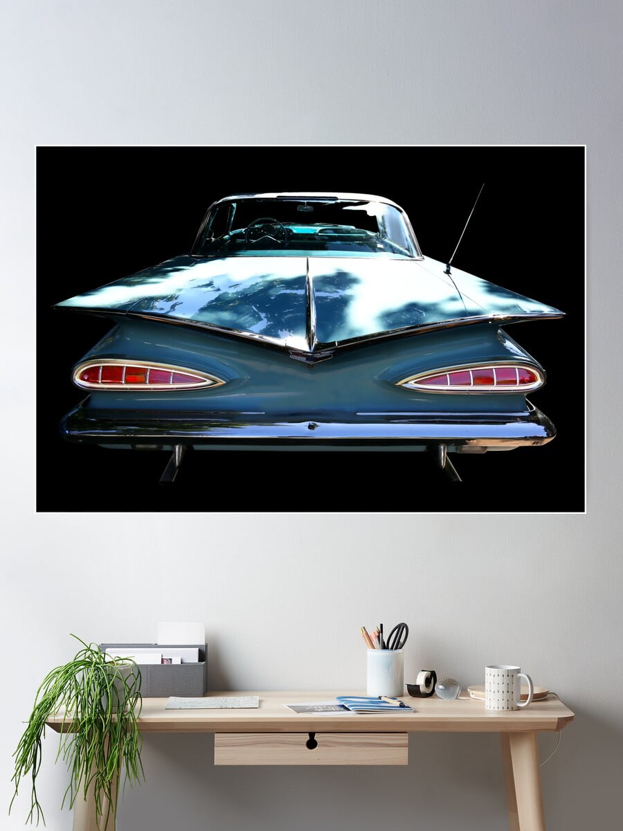 Kna Prints - Impala Rear View From 1959 Poster, UNFRAMED-12x18 ...