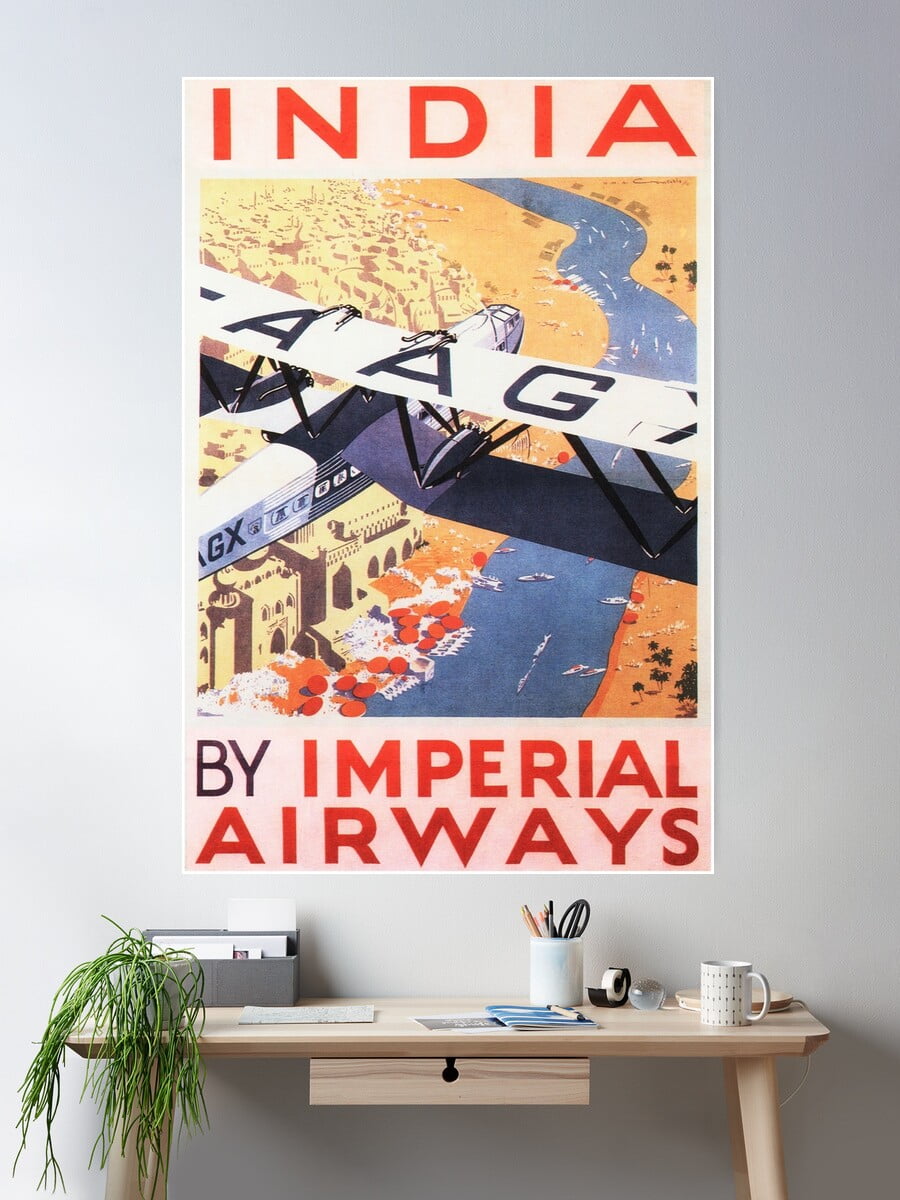 Kna Prints - India Imperial Airways Advertisement British Airline ...