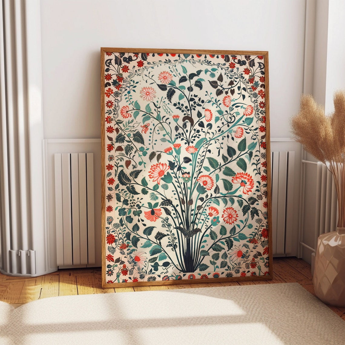 Kna Prints - Indian Folk Art Floral Prints - Traditional Pichwai Art ...