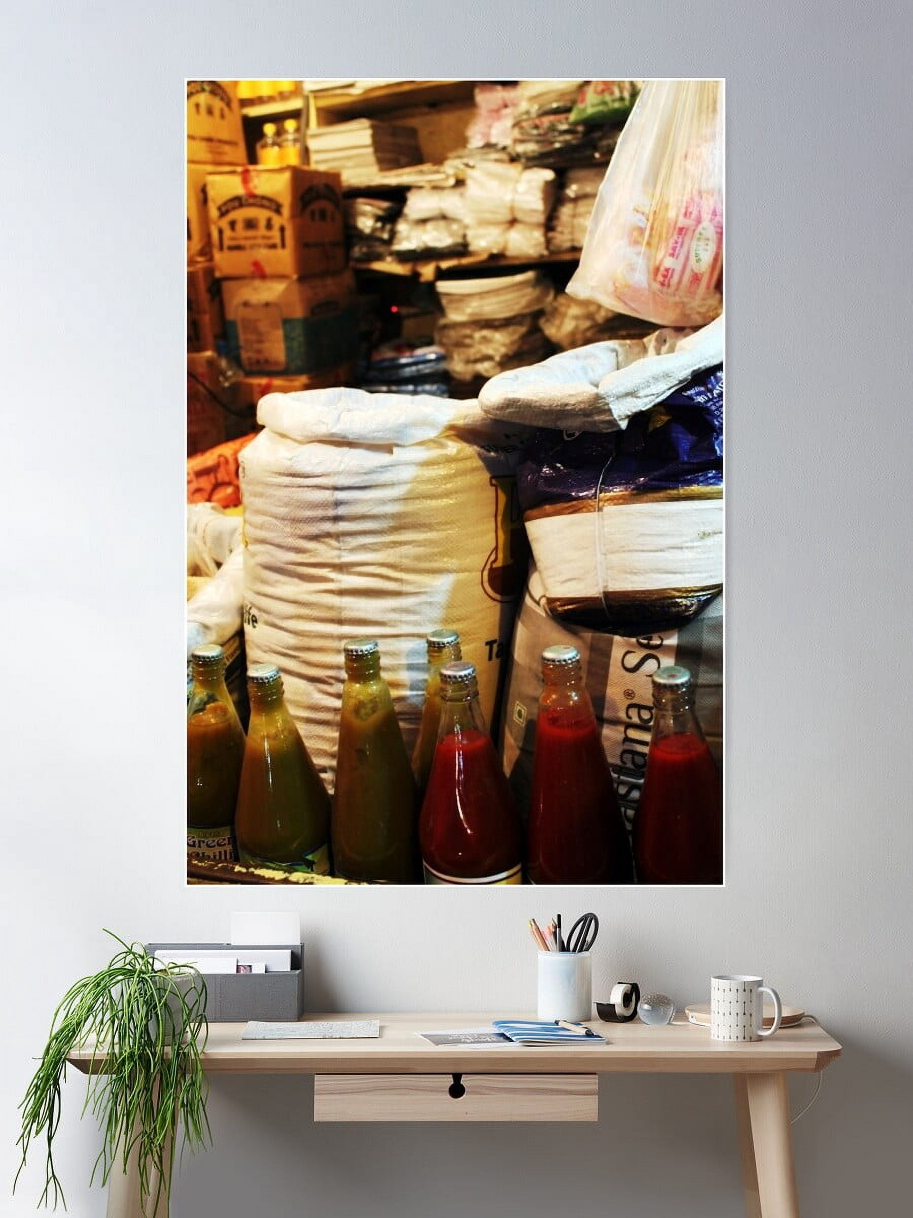Kna Prints - Indian Market, Kolkata Poster Wall Art, Modern Wall Decor ...