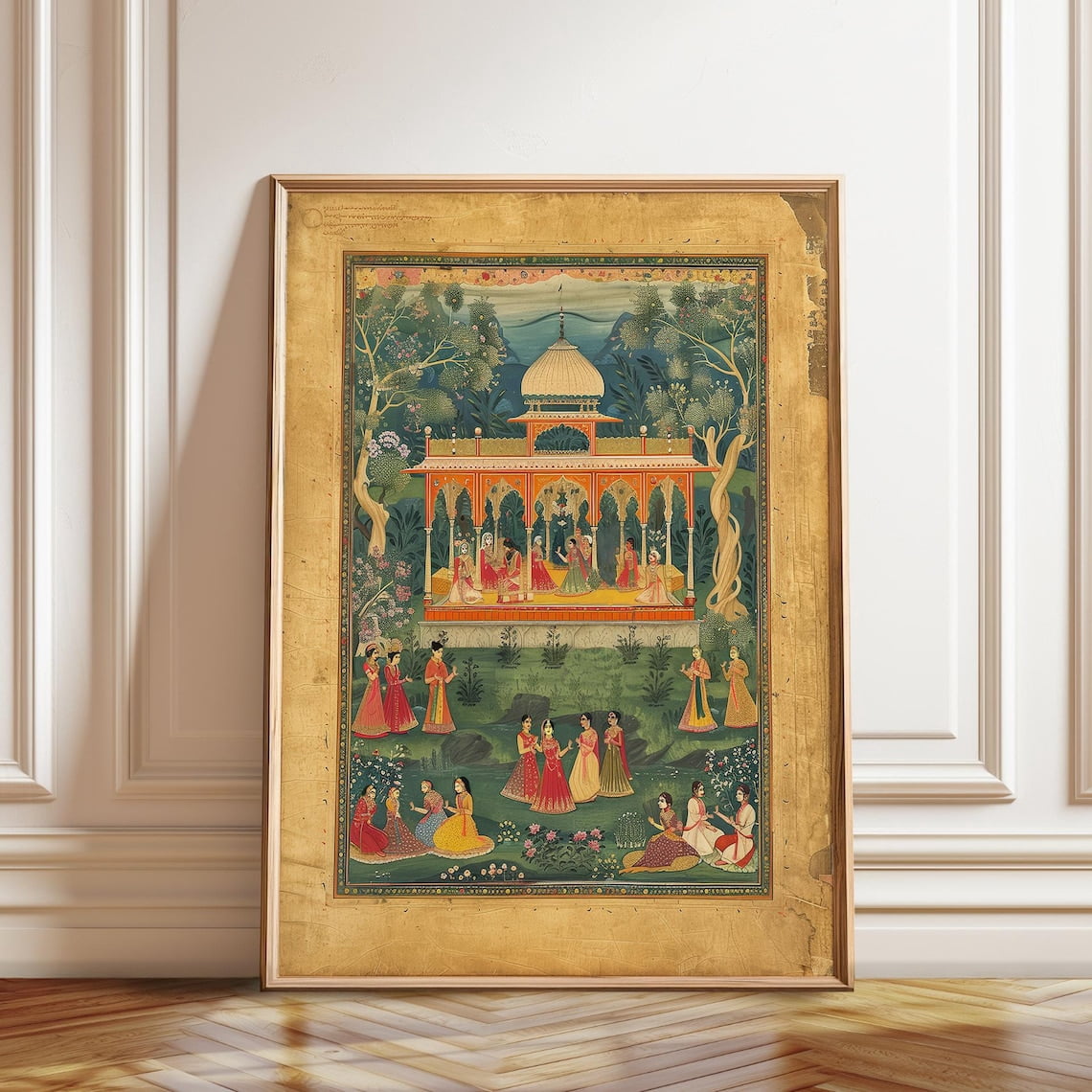 Kna Prints - Indian Pichwai Art - Traditional Indian Royal Pavilion ...