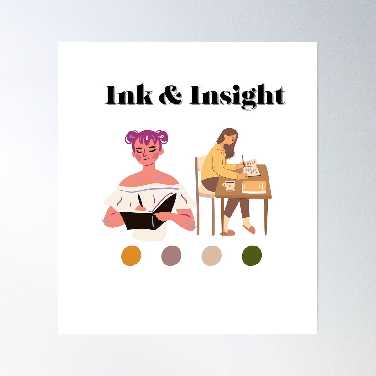 Kna Prints - Ink & Insight Poster, UNFRAMED-8x12 - Walmart.com
