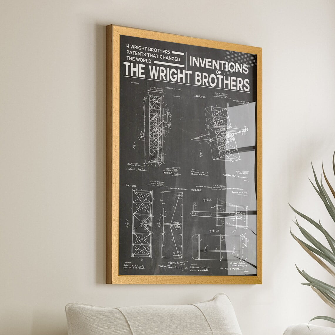 Kna Prints - Inventions Of The Wright Brothers Patent Posters ...