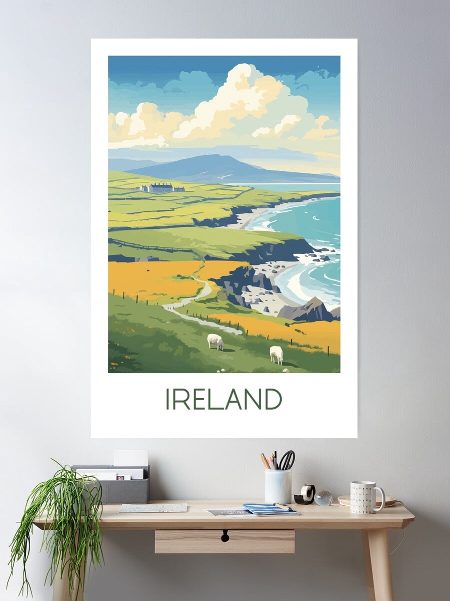 Kna Prints - Ireland Poster, UNFRAMED-12x18 - Walmart.com