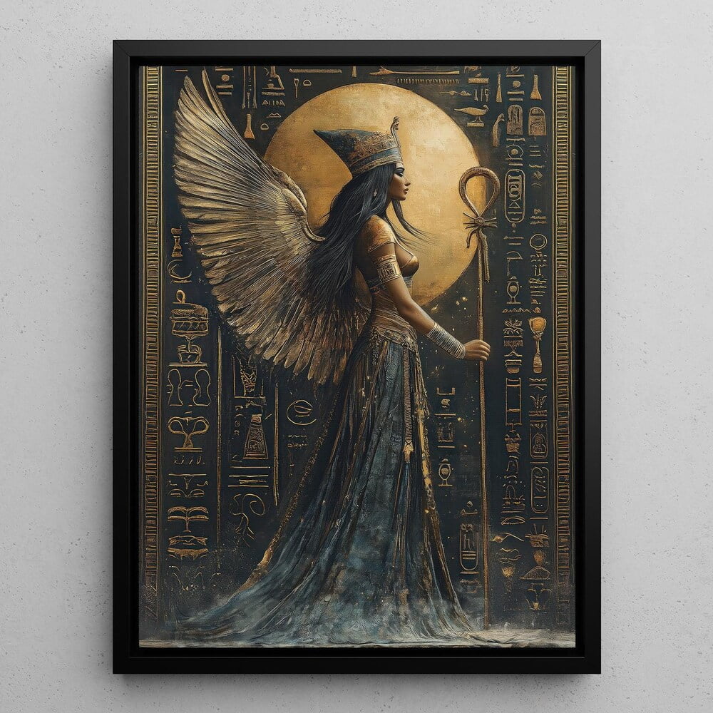 Kna Prints - Isis Poster Art Nouveau Print, Egyptian Goddess Of Magic ...
