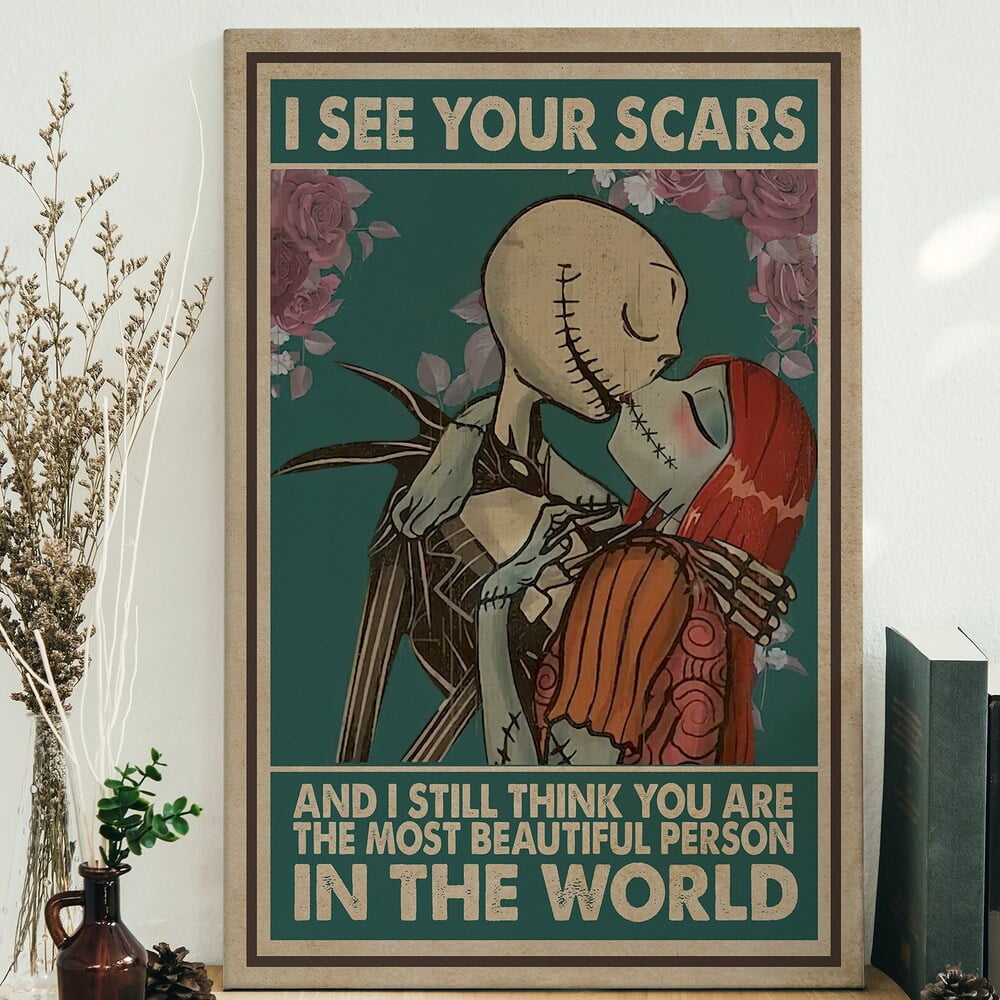 Kna Prints - Jack And Sally I See Your Scars Poster, Jack And Sally ...