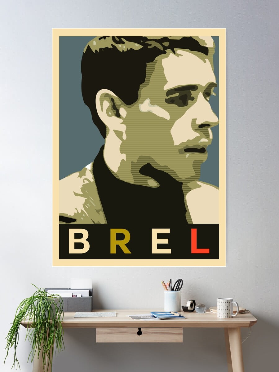 Kna Prints - Jacques Brel For Home Decor, Living Room, Bedroom, Office ...