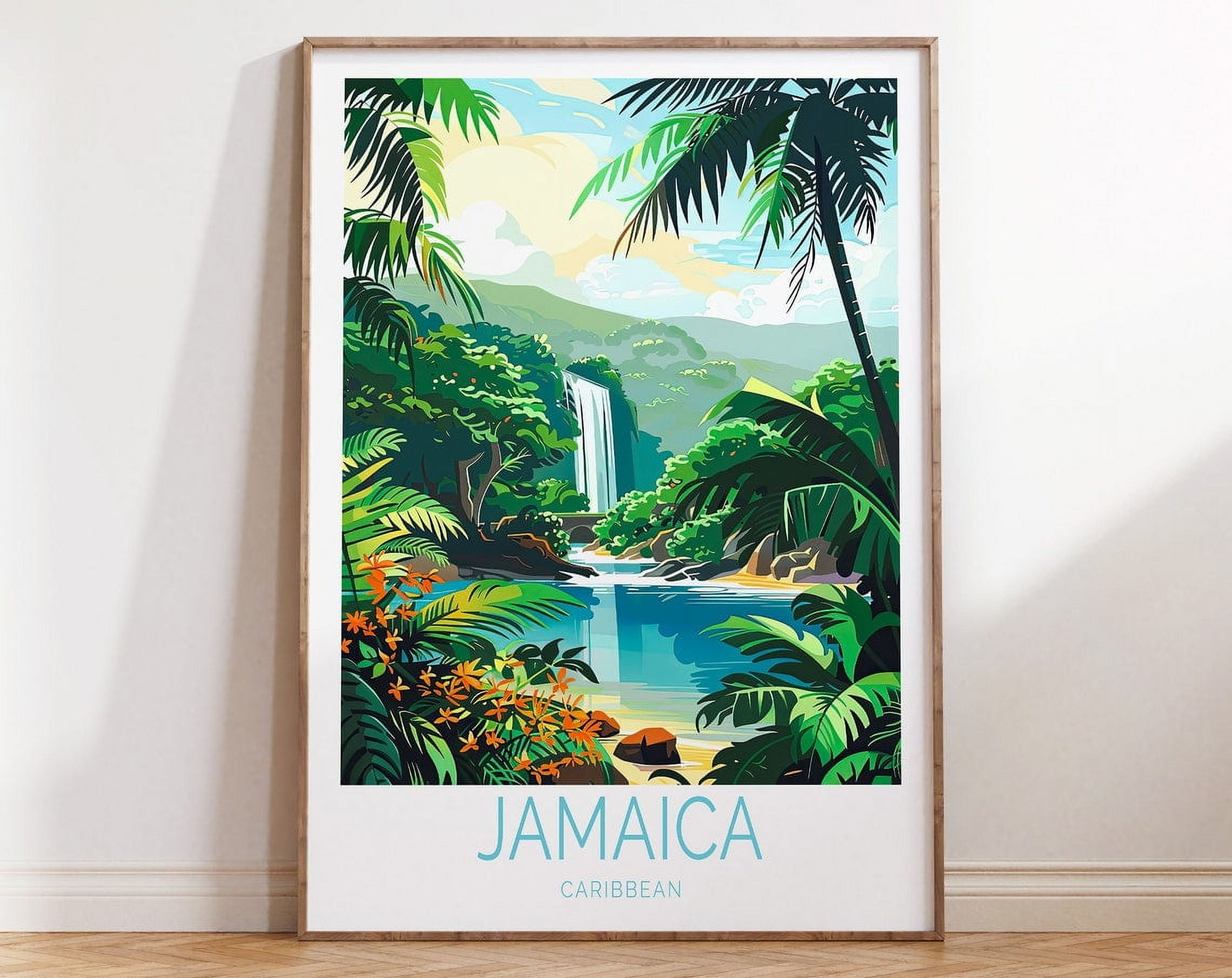 Kna Prints - Jamaica Caribbean Travel Print, Caribbean Island , Jamaica ...