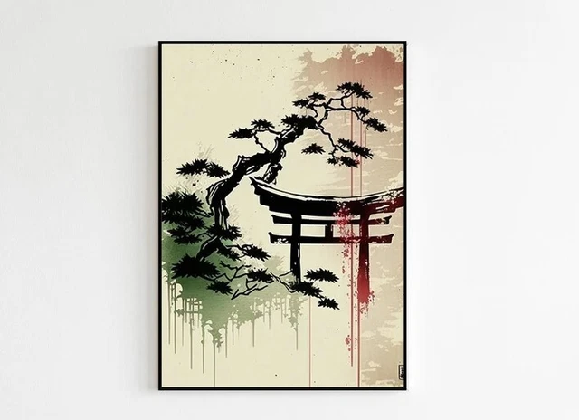 Kna Prints - Japanese Landscape Wall Art | Asian Traditional Statement ...