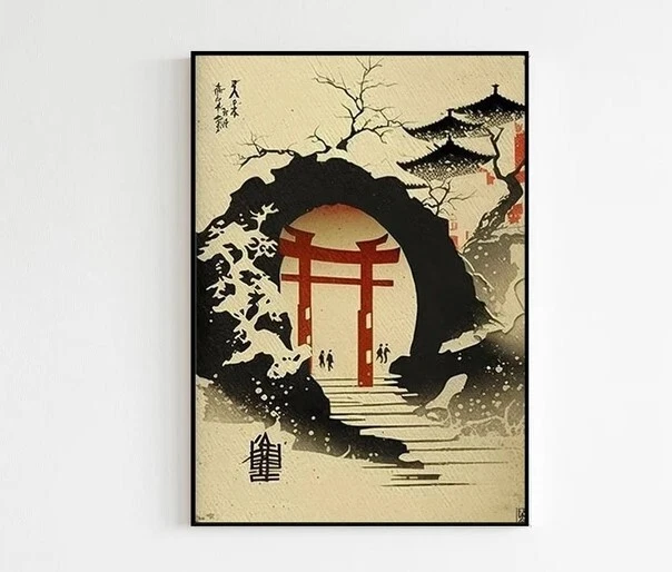 Kna Prints - Japanese Landscape Wall Art | Asian Traditional Statement ...