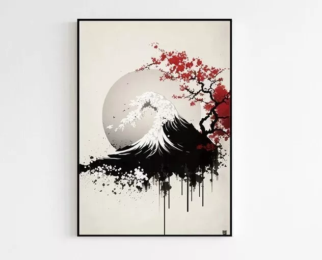 Kna Prints - Japanese Landscape Wall Art | Asian Traditional Statement ...