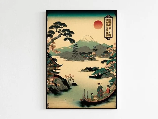 Kna Prints - Japanese Landscape Wall Art | Asian Traditional Statement ...