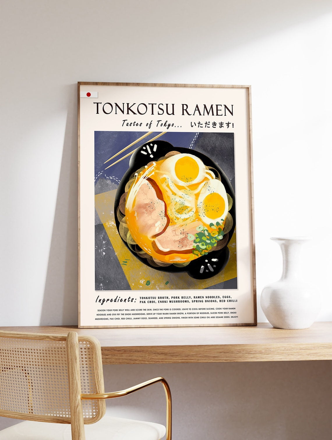 Kna Prints - Japanese Ramen Noodles Food Poster, Food Art Poster ...