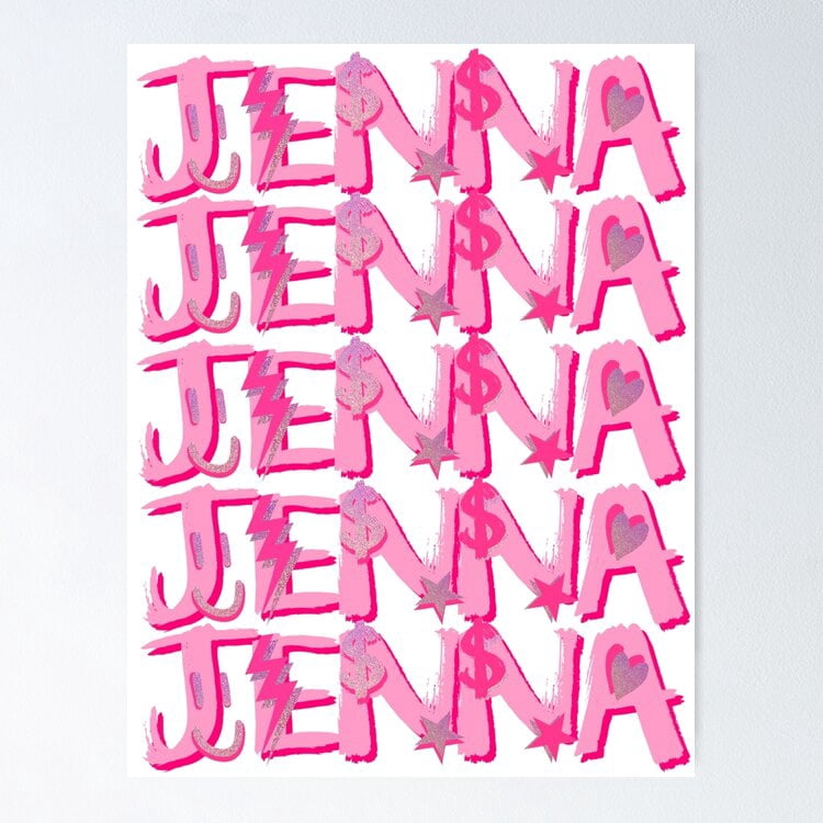 Kna Prints - Jenna Name Poster, UNFRAMED-8x12 - Walmart.com