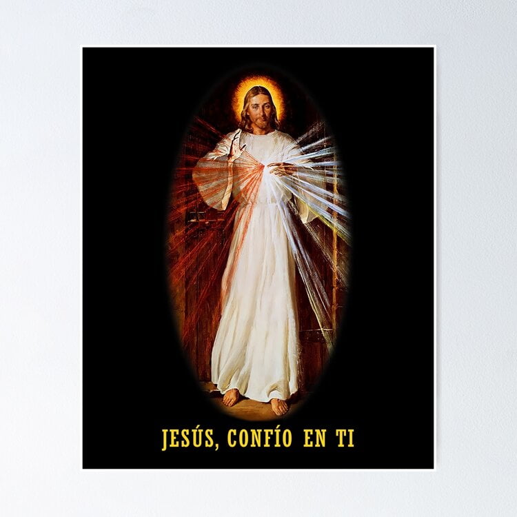 Kna Prints - Jesãšs, Conã O En Ti Divine Mercy In Spanish Poster Wall ...
