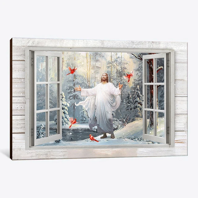 Kna Prints - Jesus Cardinal Walking With Jesus Art Christian Wall Art ...
