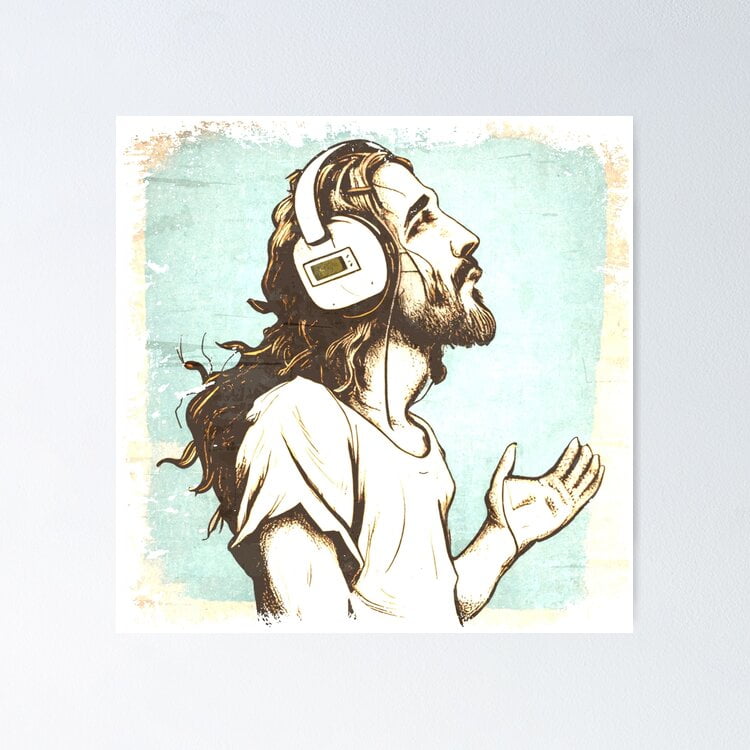 Kna Prints - Jesus Chilling Poster Wall Art Print For Home Decor ...
