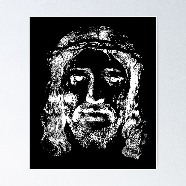 Kna Prints - Jesus Christ Ace Portrait Poster Wall Art Print For Home ...