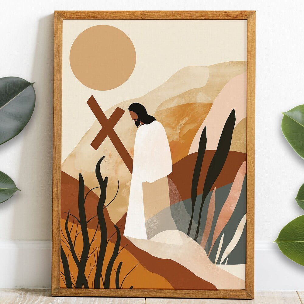 Kna Prints - Jesus Christ Carrying The Cross, , Jesus Crucifixion Bible ...