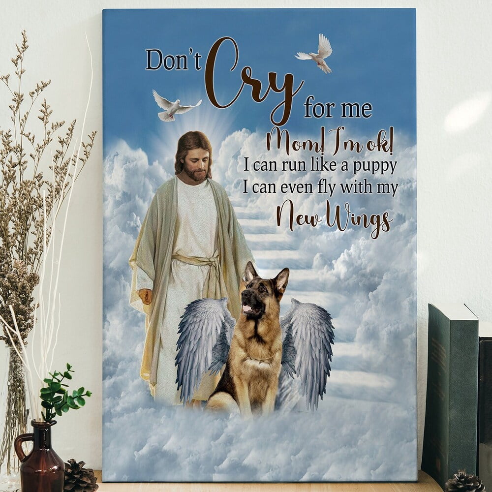 Kna Prints - Jesus Christ & German Shepherd On Stairway To Heaven Don'T ...