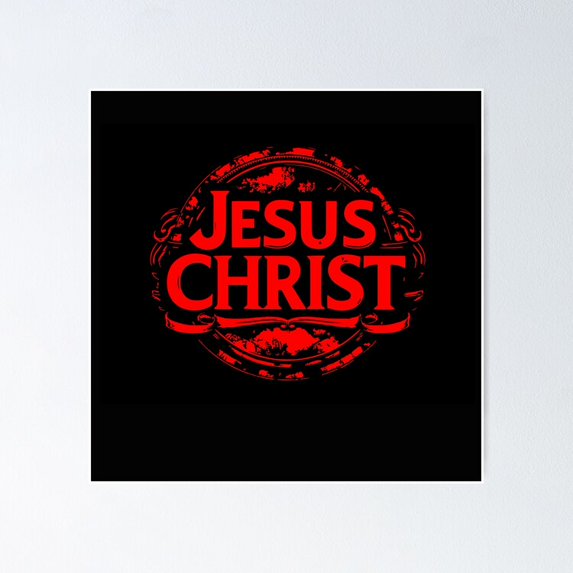 Kna Prints - Jesus Christ Logo Poster Wall Art Print For Home Decor ...