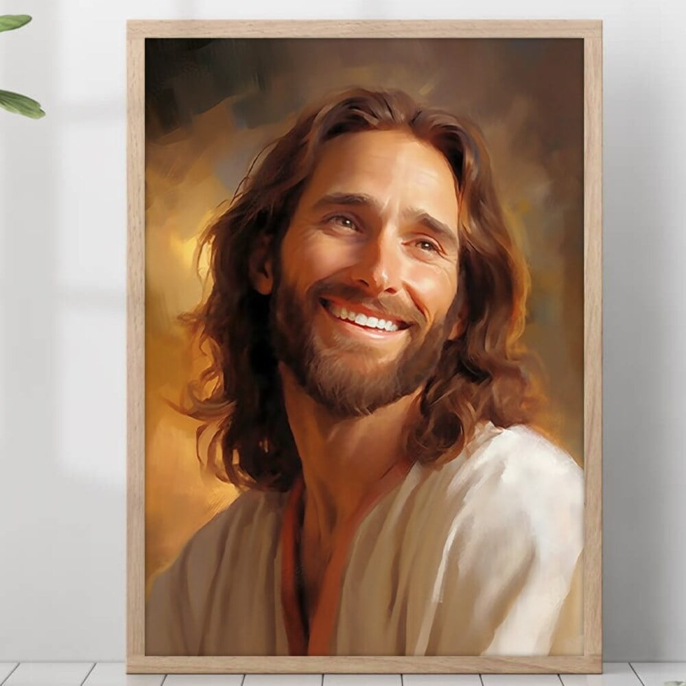 Kna Prints - Jesus Christ Portrait Holy Painting Poster God Peace Print ...