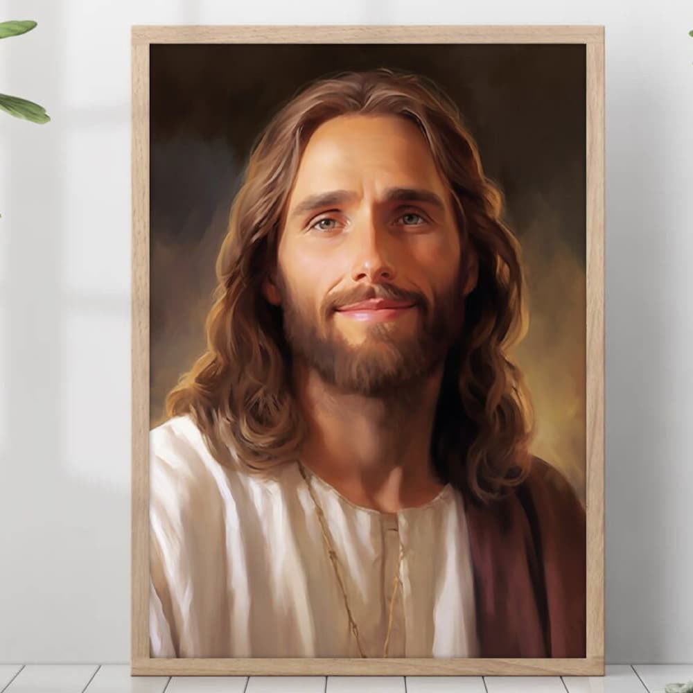 Kna Prints - Jesus Christ Portrait Holy Painting Poster God Peace Print ...