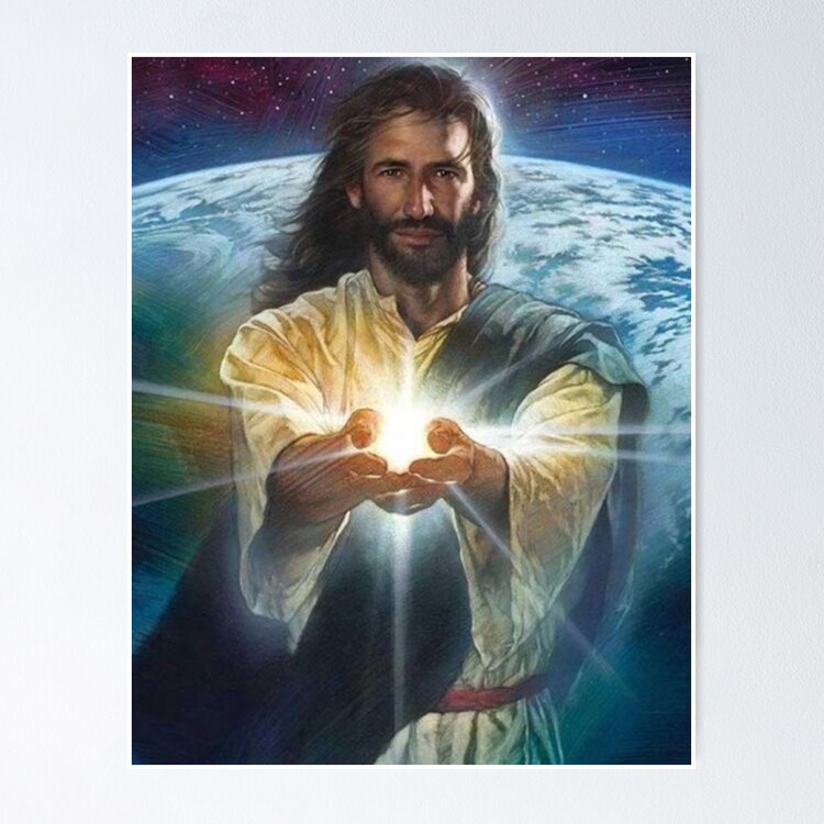 Kna Prints - Jesus Christ The Light O The World Poster Wall Art Print ...