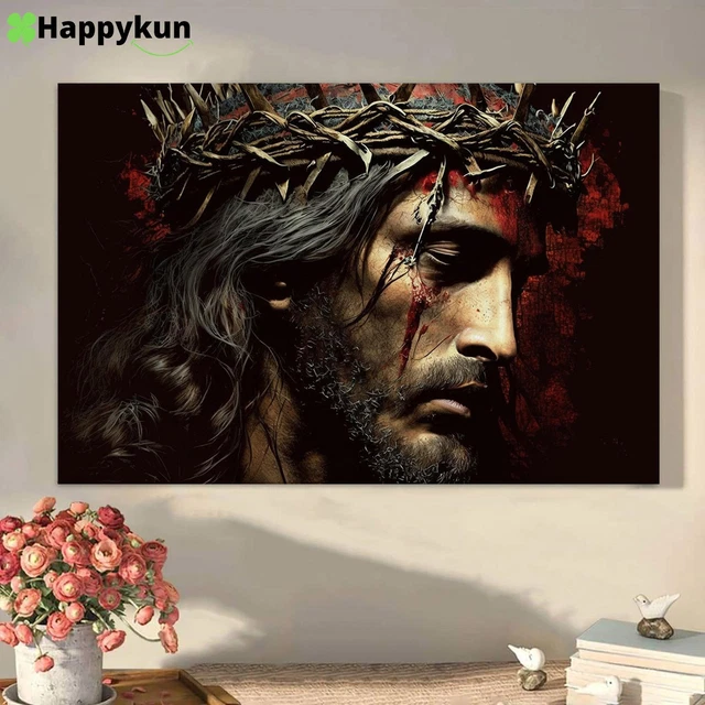Kna Prints - Jesus Christ With Crown Thorns Crucification Pictures ...