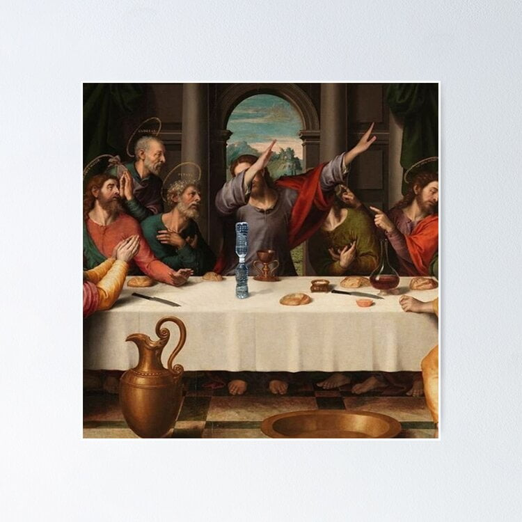 Kna Prints - Jesus Dab Poster Wall Art Print For Home Decor, Living ...