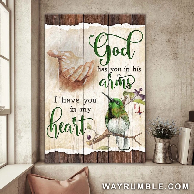 Kna Prints - Jesus Hand, Bee Hummingbird, God Has You In His Arms I ...