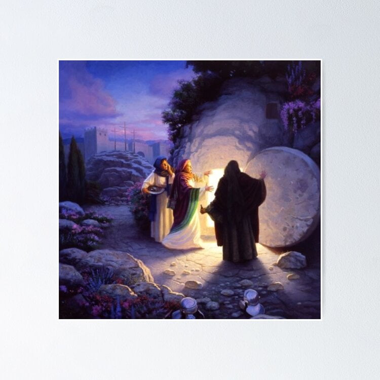 Kna Prints - Jesus Has Risen Rom The Tomb Poster Wall Art Print For ...