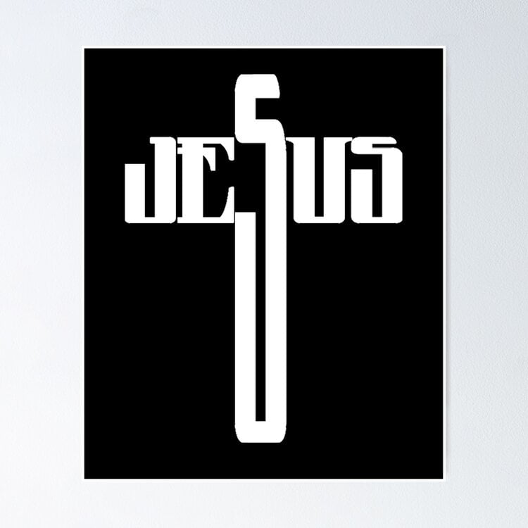 Kna Prints - Jesus Holy Cross Poster Wall Art Print For Home Decor ...