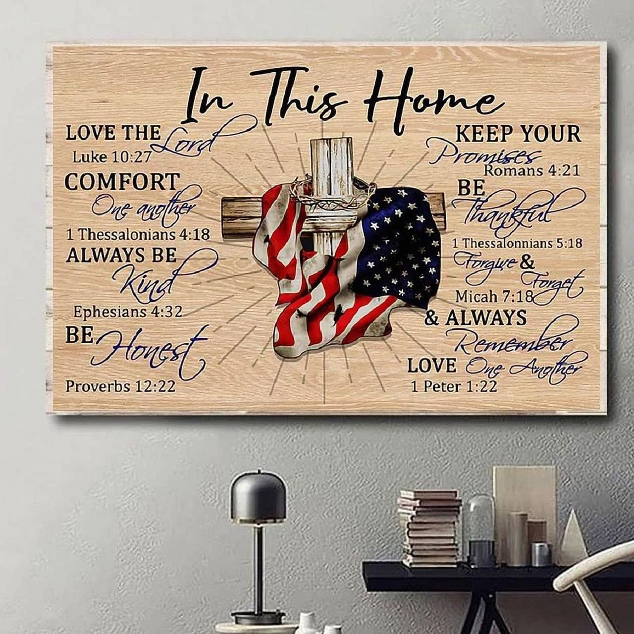 Kna Prints - Jesus In This House Love The Luke Keep Your Promises Be ...