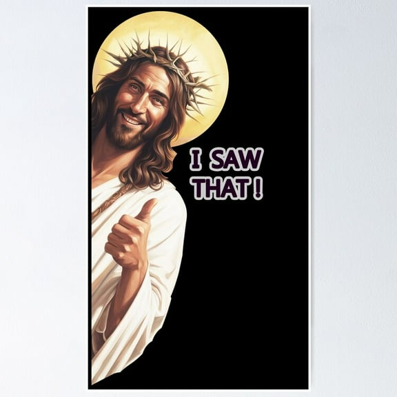Kna Prints - Jesus Christmas Tree Cute Jesus Poster Wall Art Print For ...
