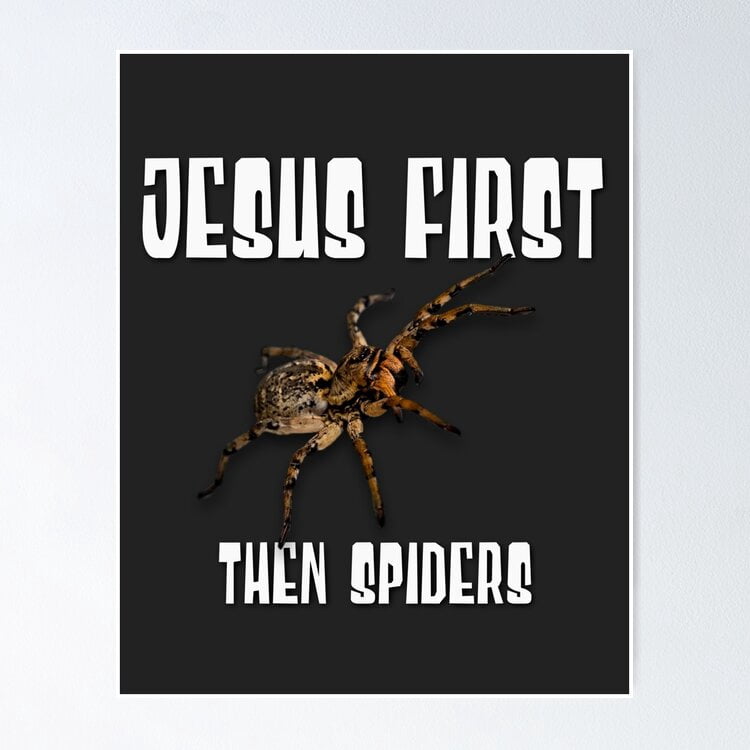 Kna Prints - Jesus Irst, Then Spiders - Arachnids! Poster Wall Art ...
