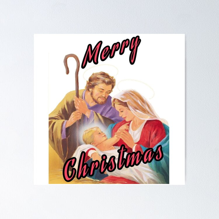 Kna Prints - Jesus Is Born Poster Wall Art Print For Home Decor, Living ...