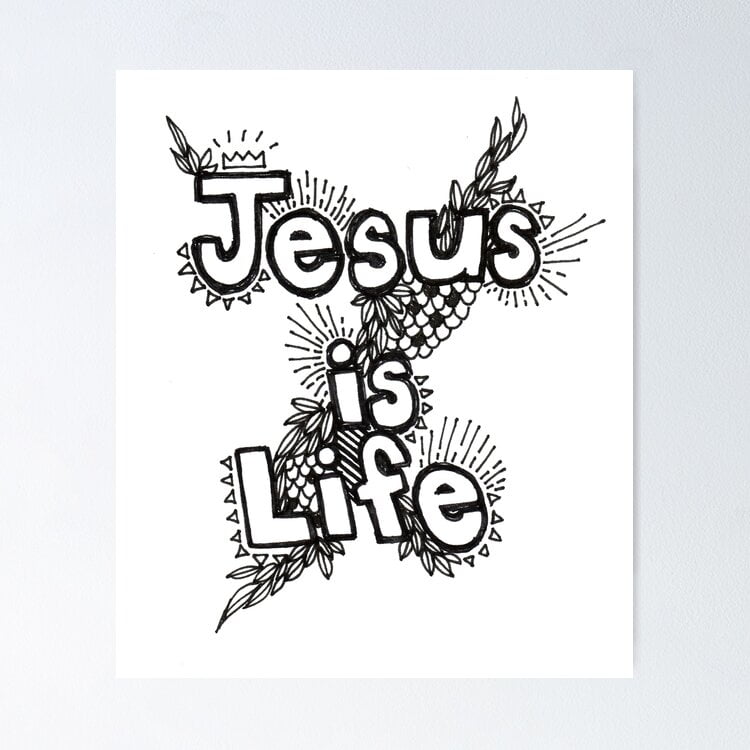 Kna Prints - Jesus Is Lie Poster Wall Art Print For Home Decor, Living ...