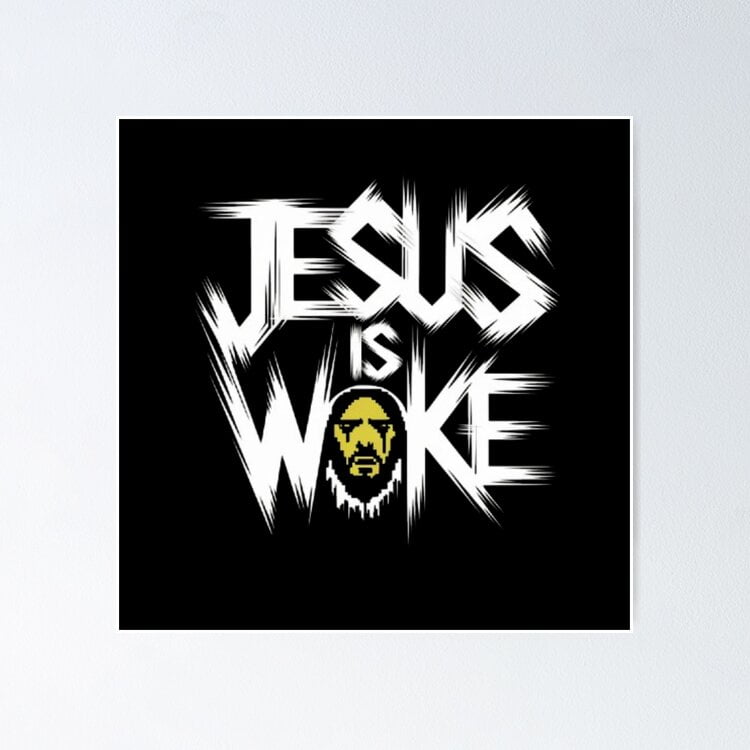 Kna Prints - Jesus Is Woke Poster Wall Art Print For Home Decor, Living ...