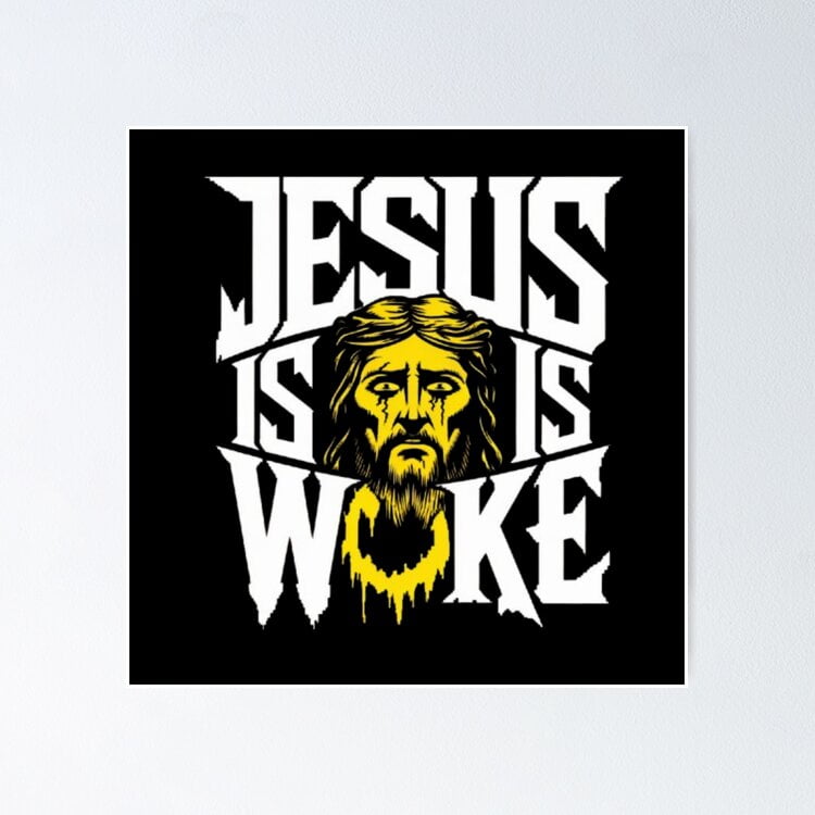 Kna Prints - Jesus Is Woke Unny Poster Wall Art Print For Home Decor ...