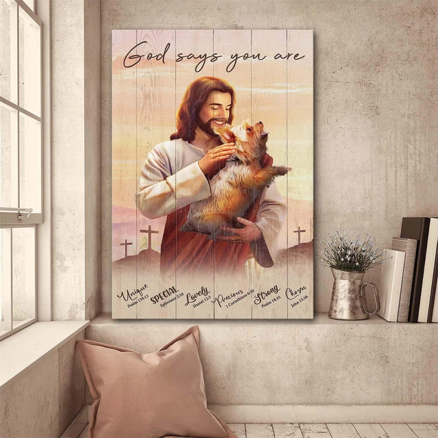 Kna Prints - Jesus - Jesus Hugging Yorkshire - God Says You Are ...