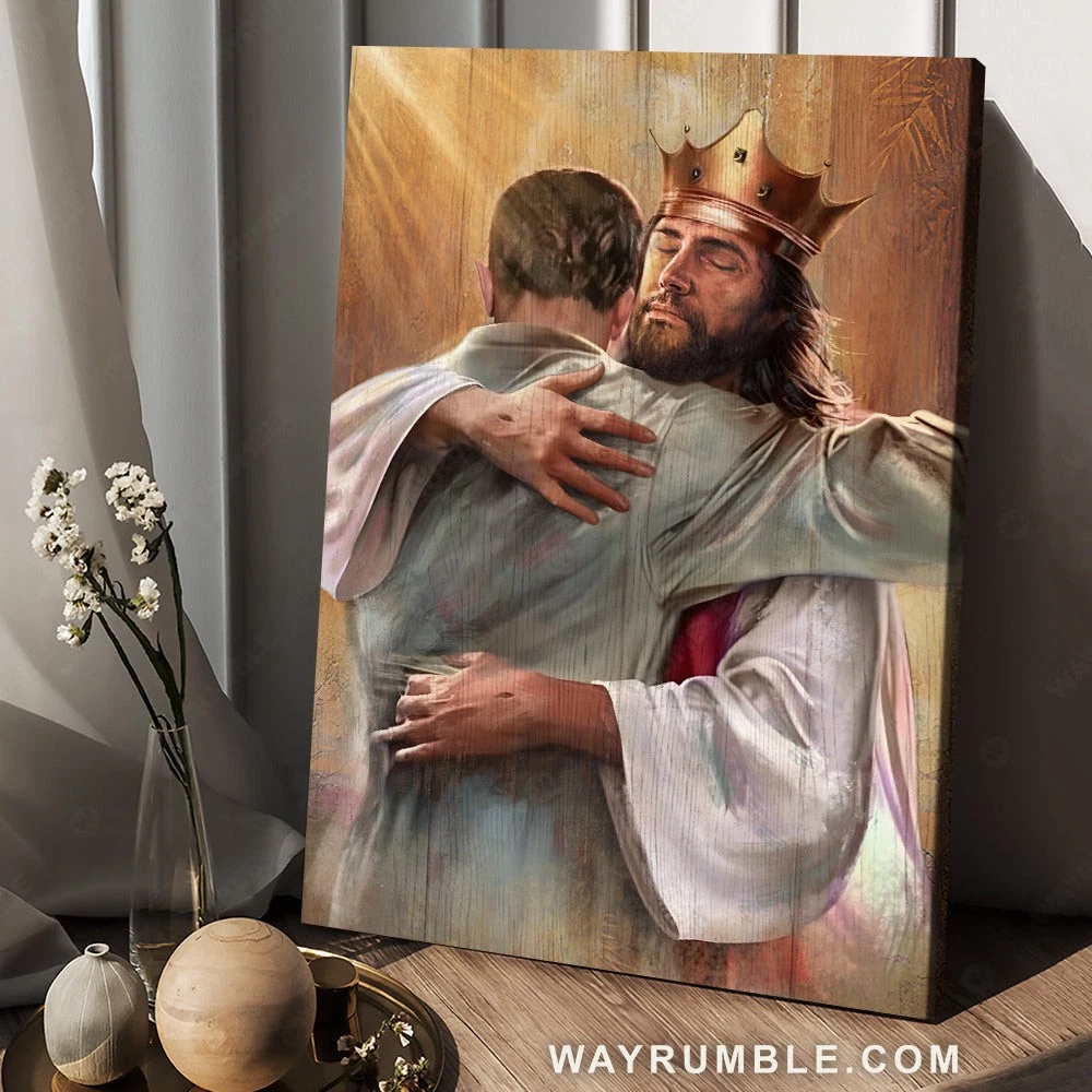 Kna Prints - Jesus The King, Beautiful Heaven, A Heartwarming Hug From ...